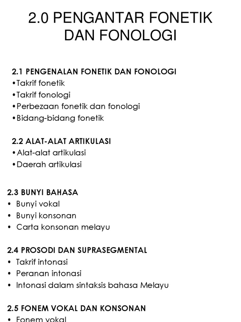 Fonetik Fonologi | PDF