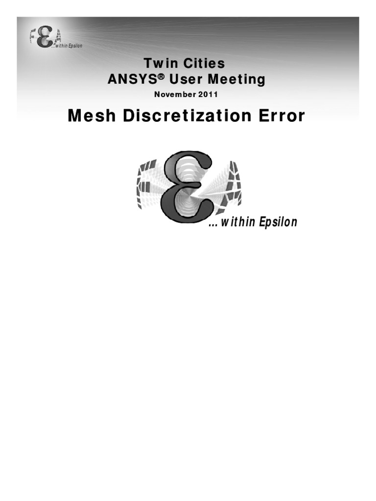 Epsilon - Mesh - Error in ANSYS | PDF | Stress (Mechanics ...