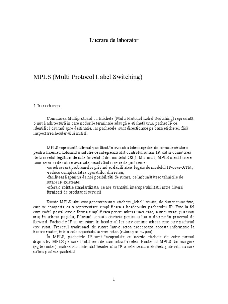 Lab MPLS | PDF