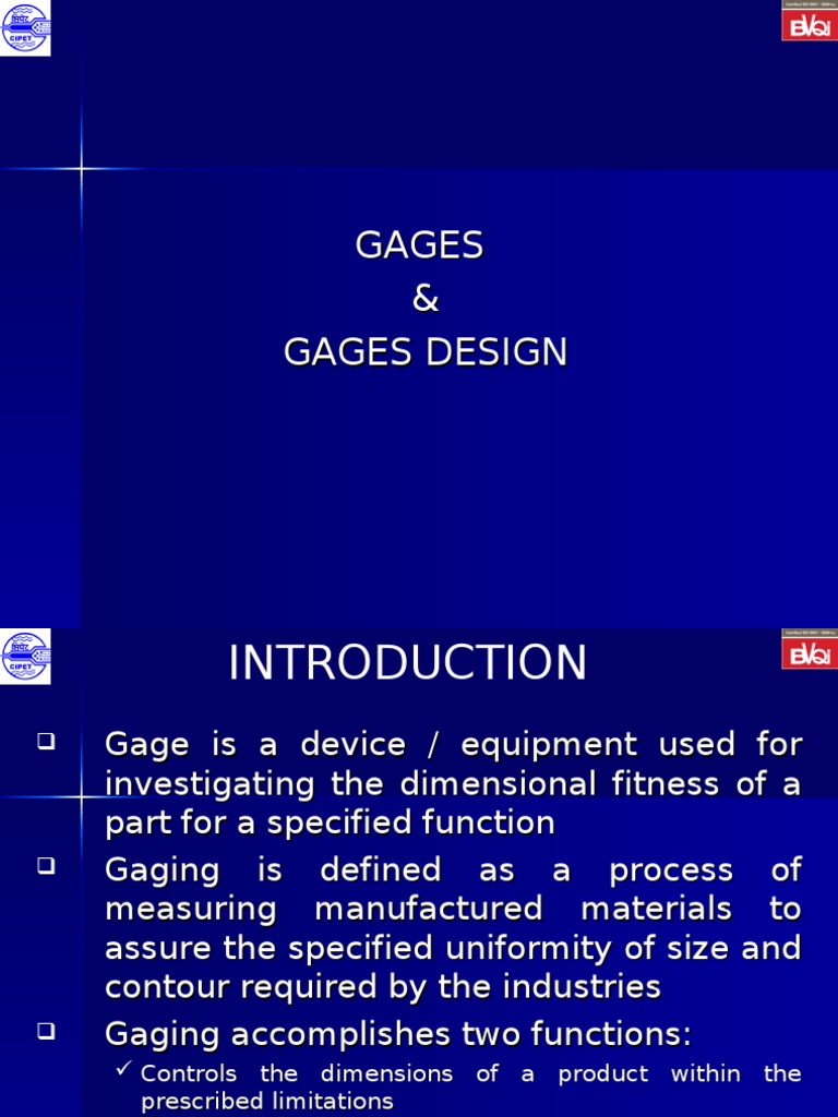 Gages | Engineering Tolerance | Screw