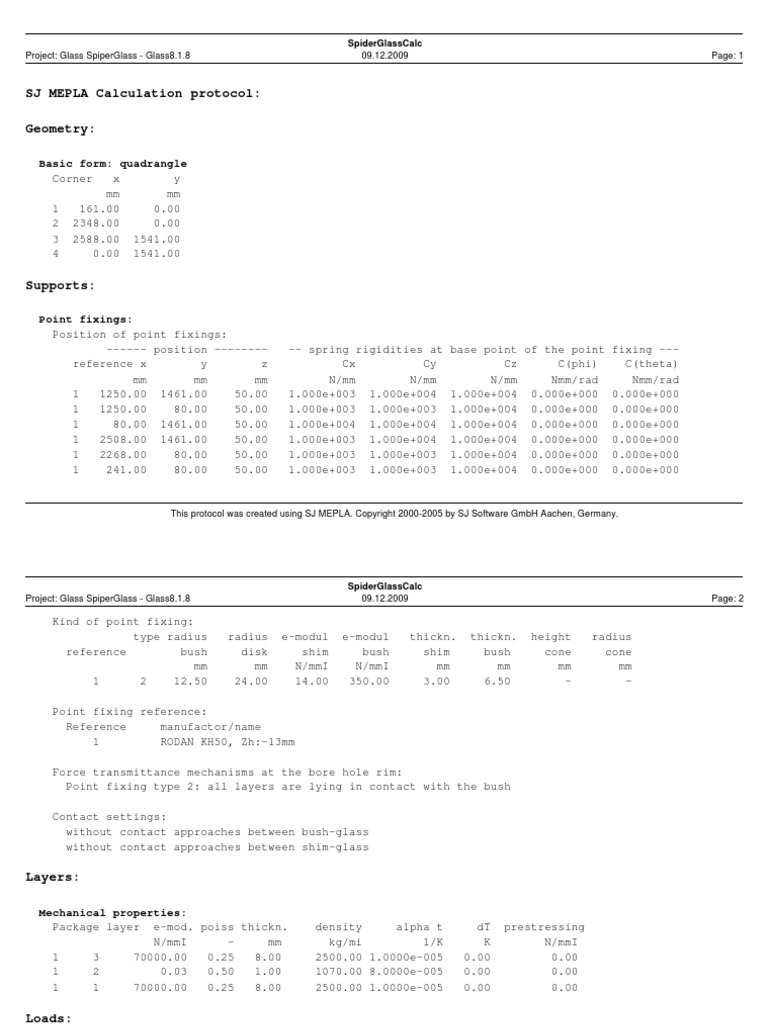 SJ MEPLA Calculation Protocol:: Basic Form: Quadrangle | PDF ...