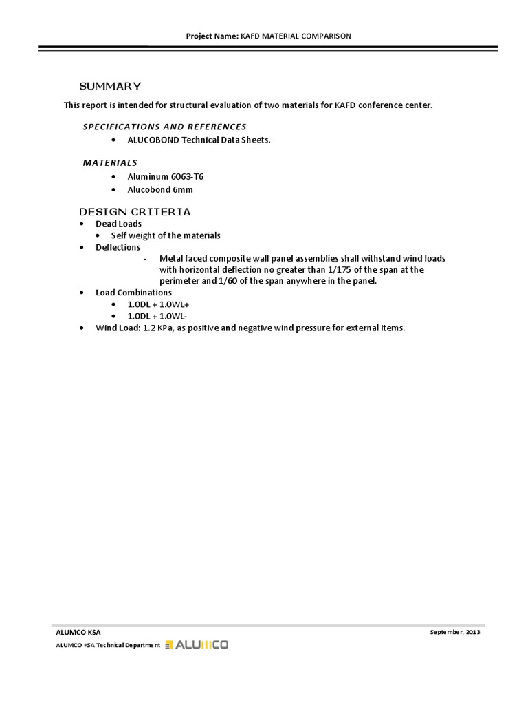 Material Comparison Report For Cladding | PDF | Technology & Engineering