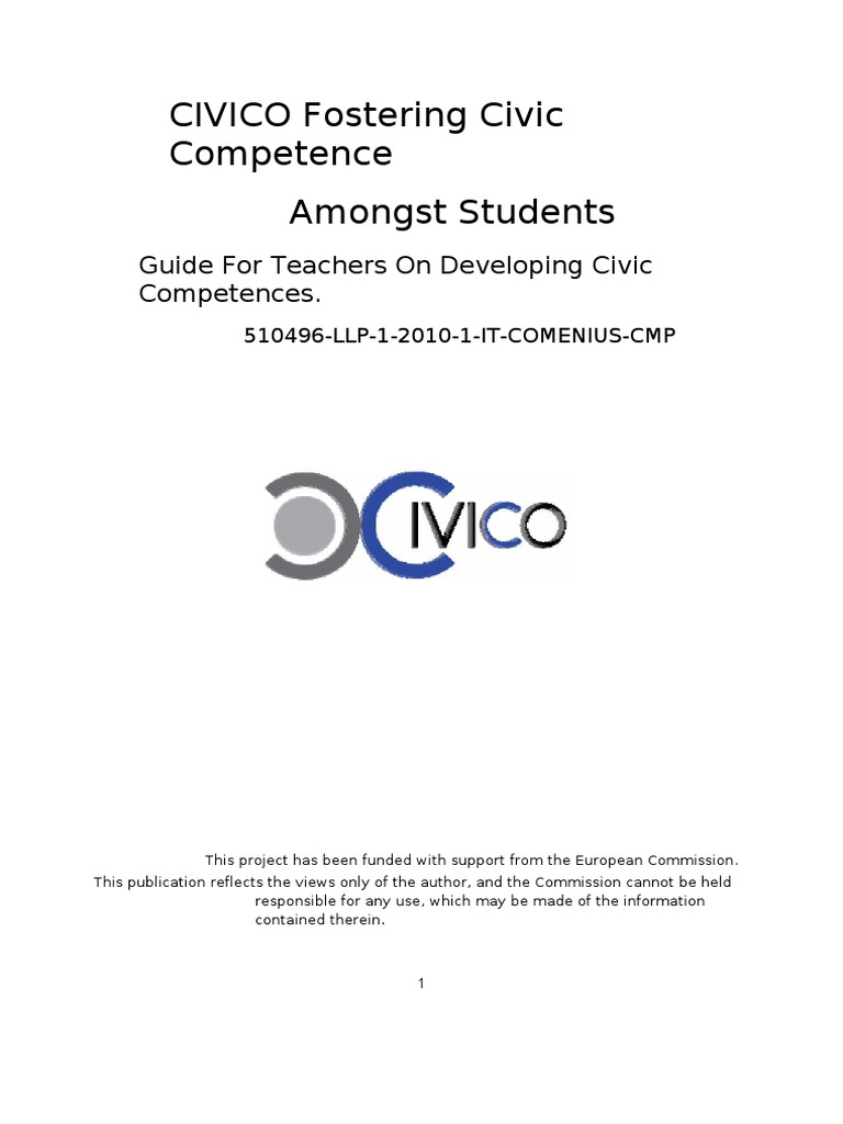 Civic Competence Teaching Guide | PDF | Civics | Cultural Politics