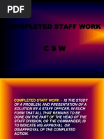 A Practical Guide To Completed Staff Work (CSW) | PDF
