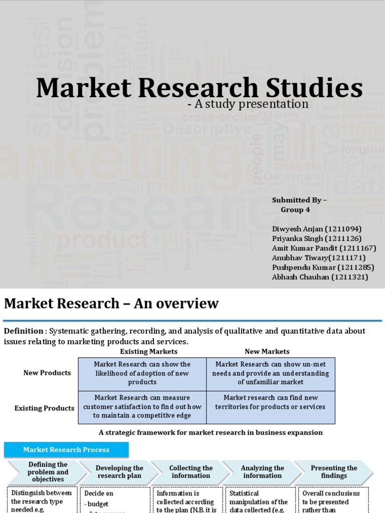 Market Research Process Overview | PDF | Marketing Research | Market ...
