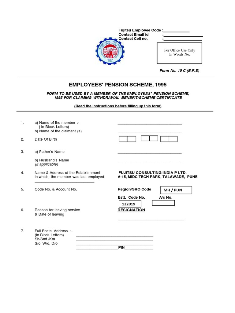 Form 10C Revised | Download Free PDF | Cheque | Service Industries
