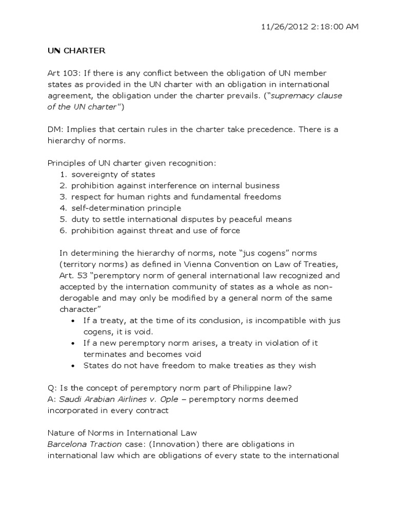 Of The UN Charter") | PDF | International Humanitarian Law ...