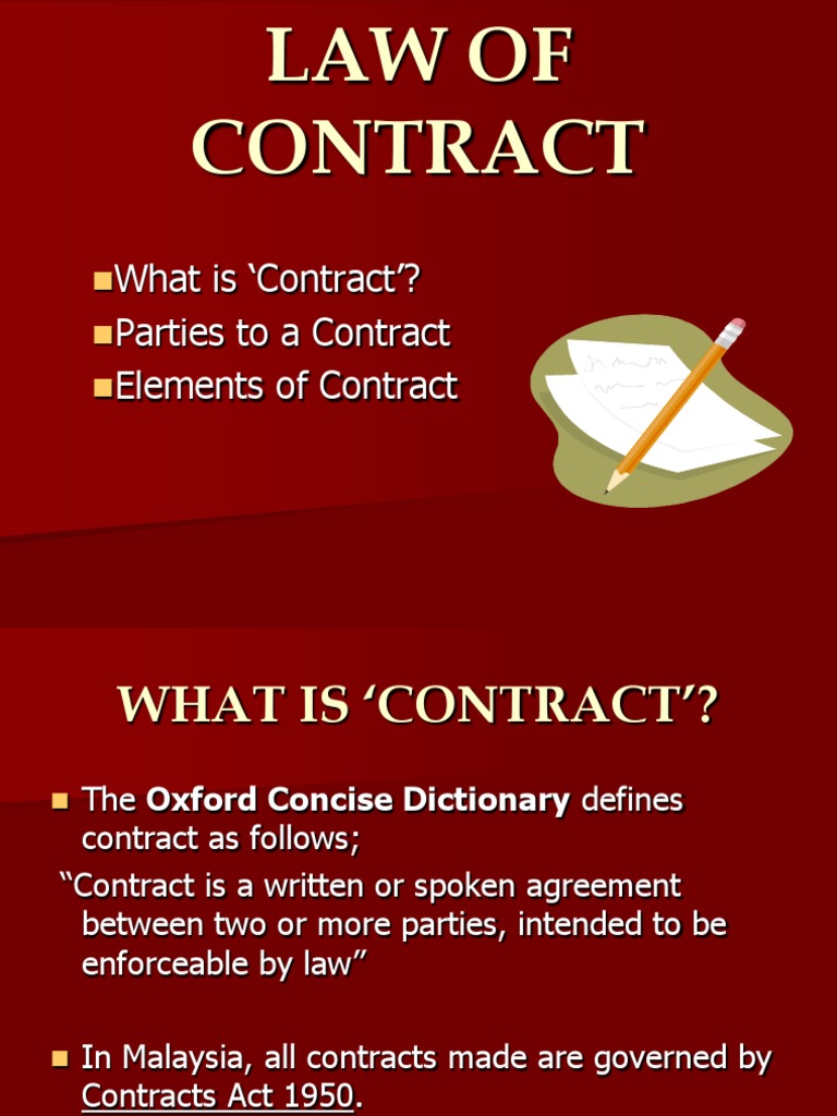 Contract Law | PDF | Offer And Acceptance | Consideration