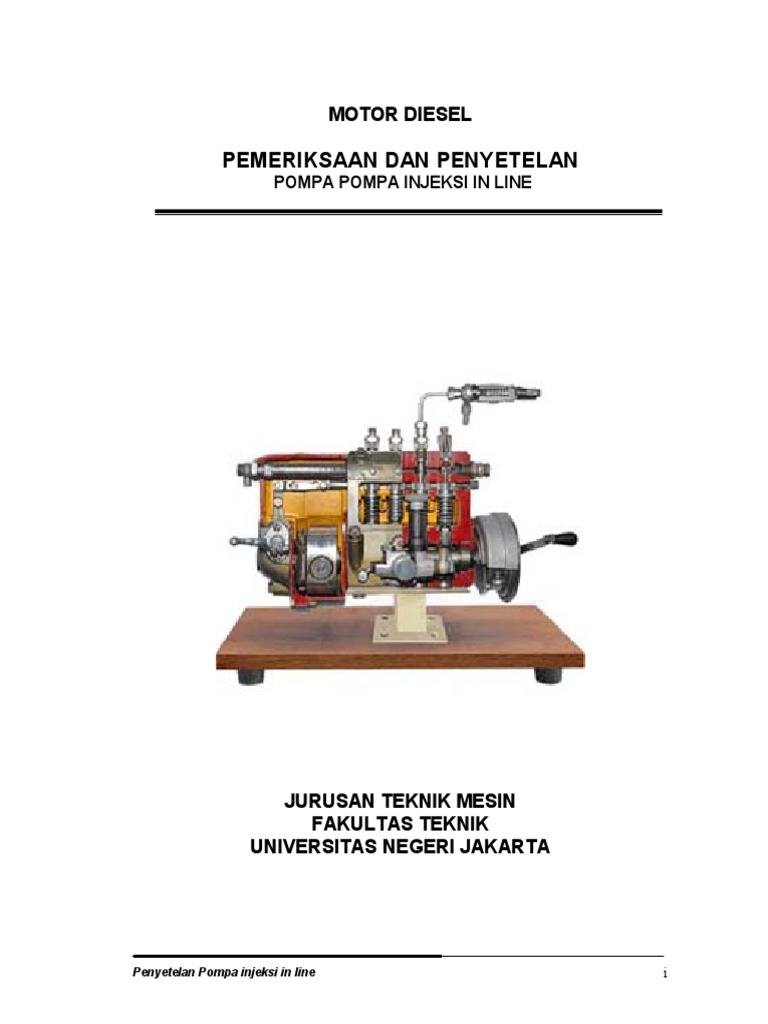 Menyetel Pompa Injeksi Inline | PDF