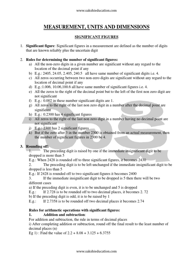 01 2 Significant Figures PDF | PDF | Significant Figures | Numbers