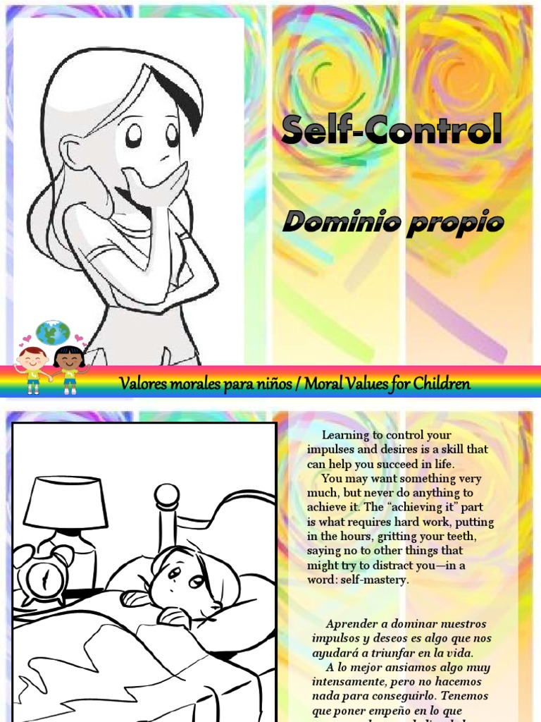 Valores Morales: Dominio Propio - Moral Values: Self Control | PDF
