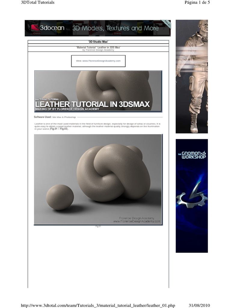 Tutorial para Crear Piel en 3dmax | PDF | Texture Mapping | Rendering (Computer Graphics)