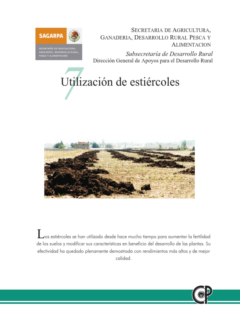 Utilización de Estiércoles PDF | PDF | Suelo | Agricultura