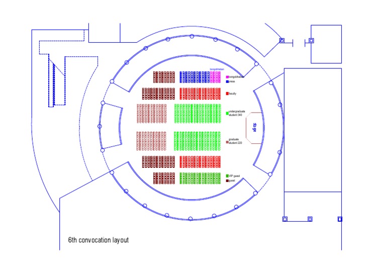 6th Convocation Hall Layout | PDF
