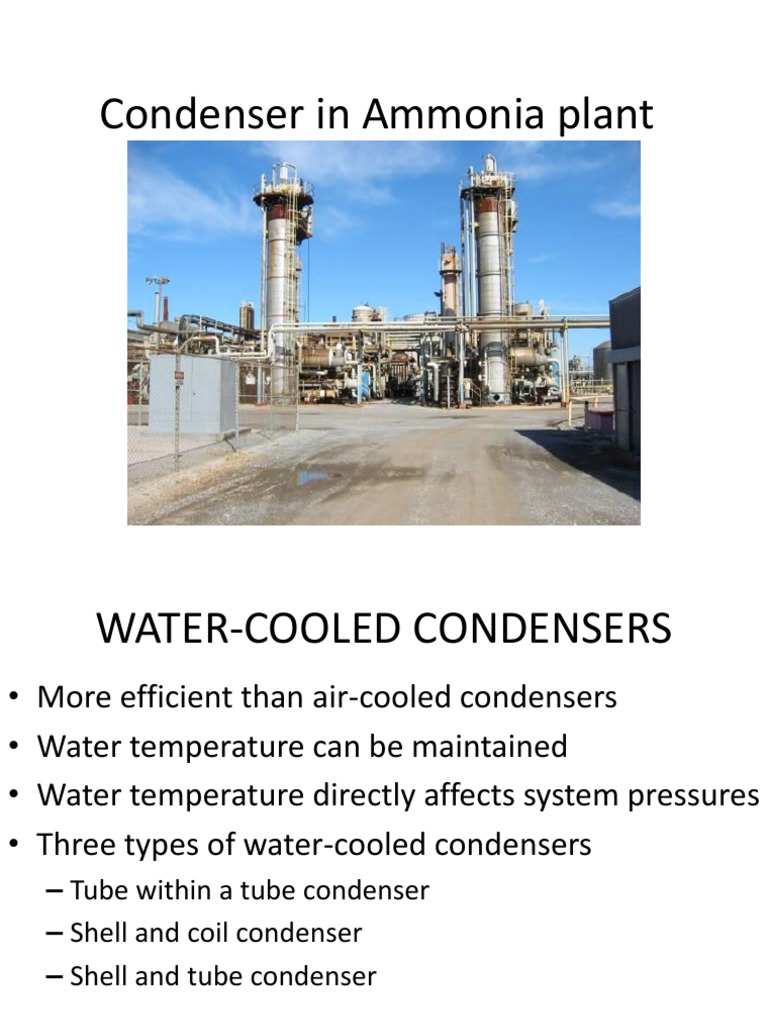 Condenser in Ammonia Plant | PDF