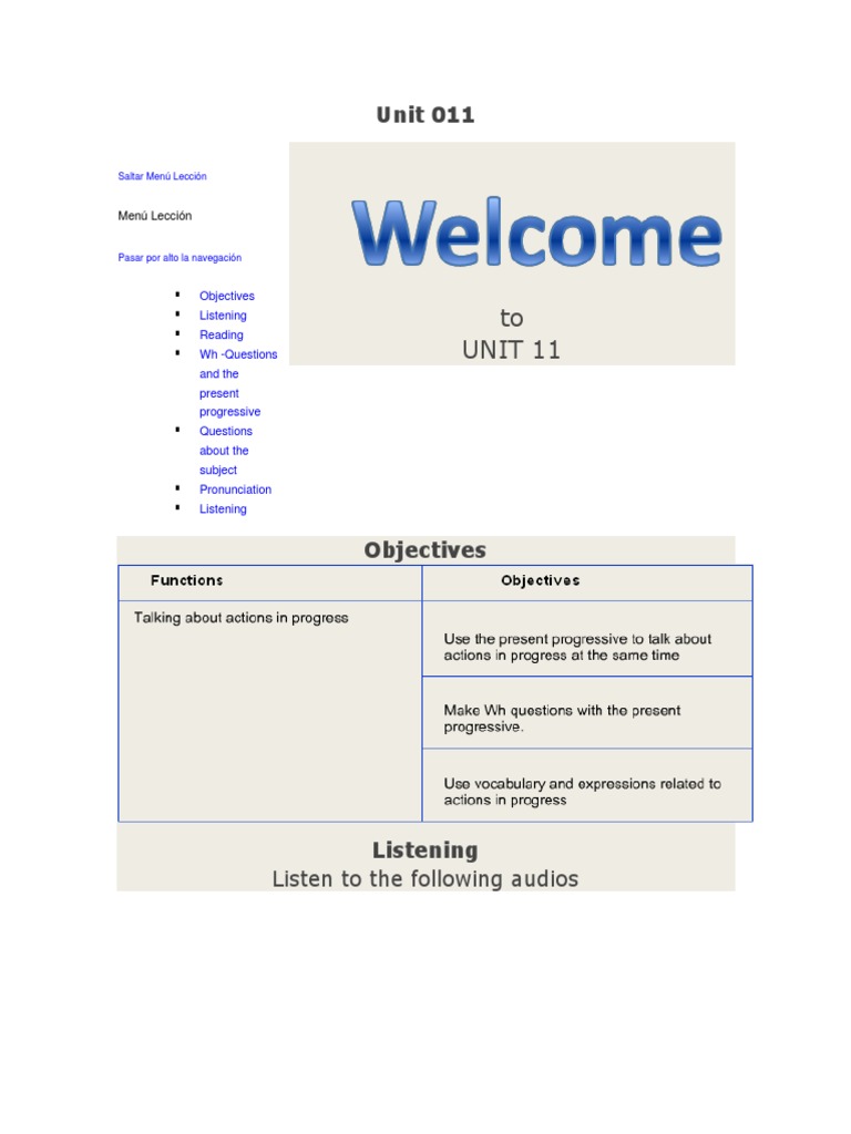 Unit 011 | PDF | Language Arts & Discipline | Foreign Language Studies