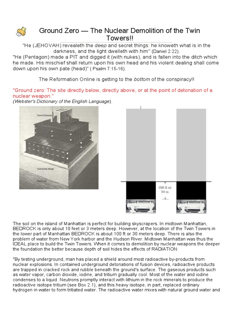 Nuclear Demolition of Twin Towers Explained | PDF | Nuclear Physics ...