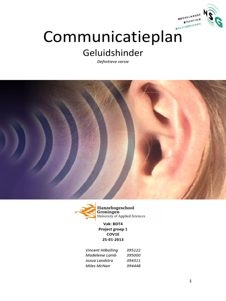 Communicatieplan Definitief Compleet PDF | PDF