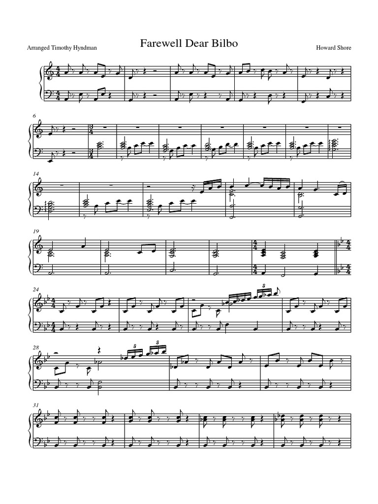 Farewell Dear Bilbo PDF | PDF