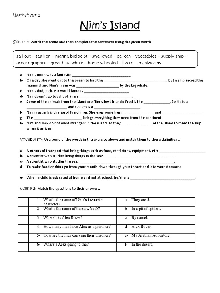 Nim's Island | PDF | Nature