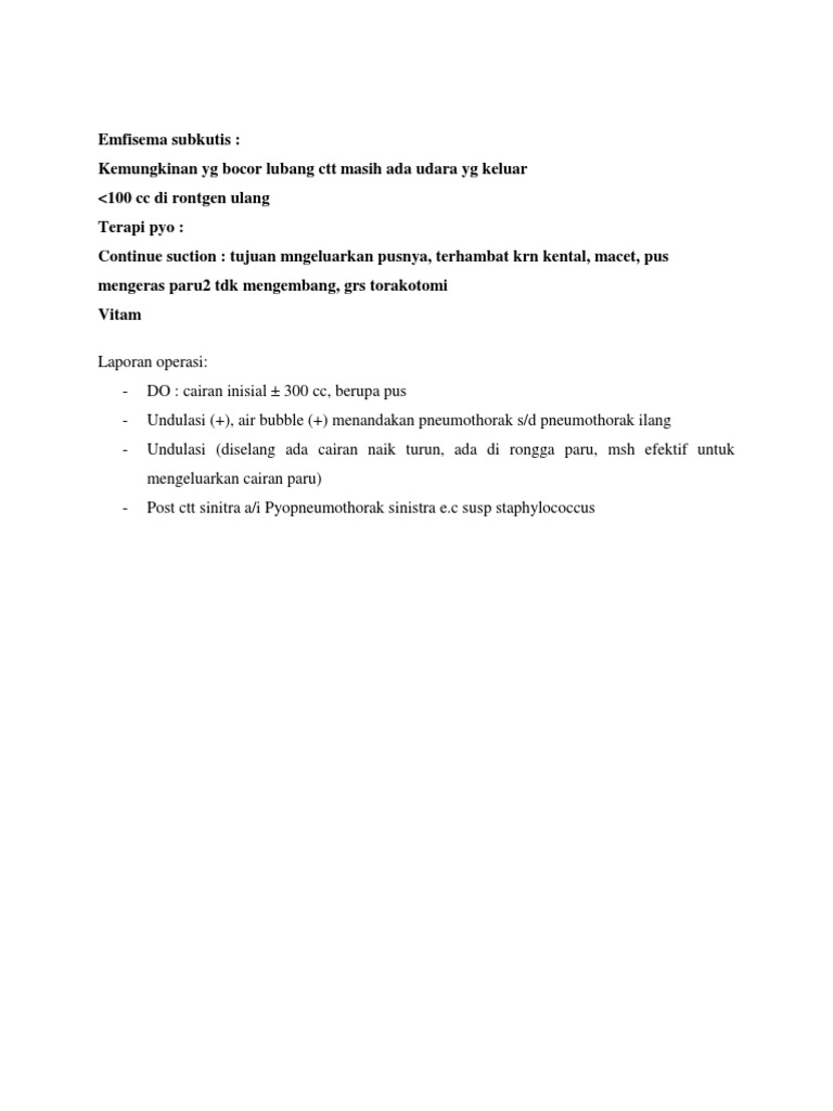 Emfisema Subkutis | PDF