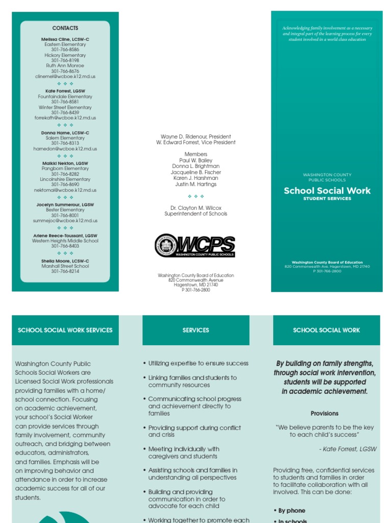 Social Worker Brochure | PDF | Social Work | Cognition