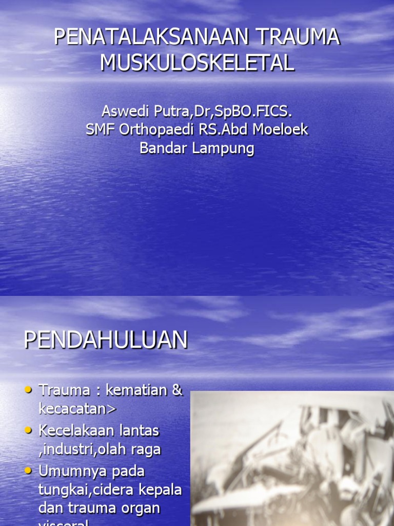 Trauma Muskuloskeletal | PDF