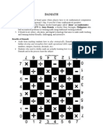 Sci Dama Rules | PDF | Cartesian Coordinate System | Teaching Mathematics