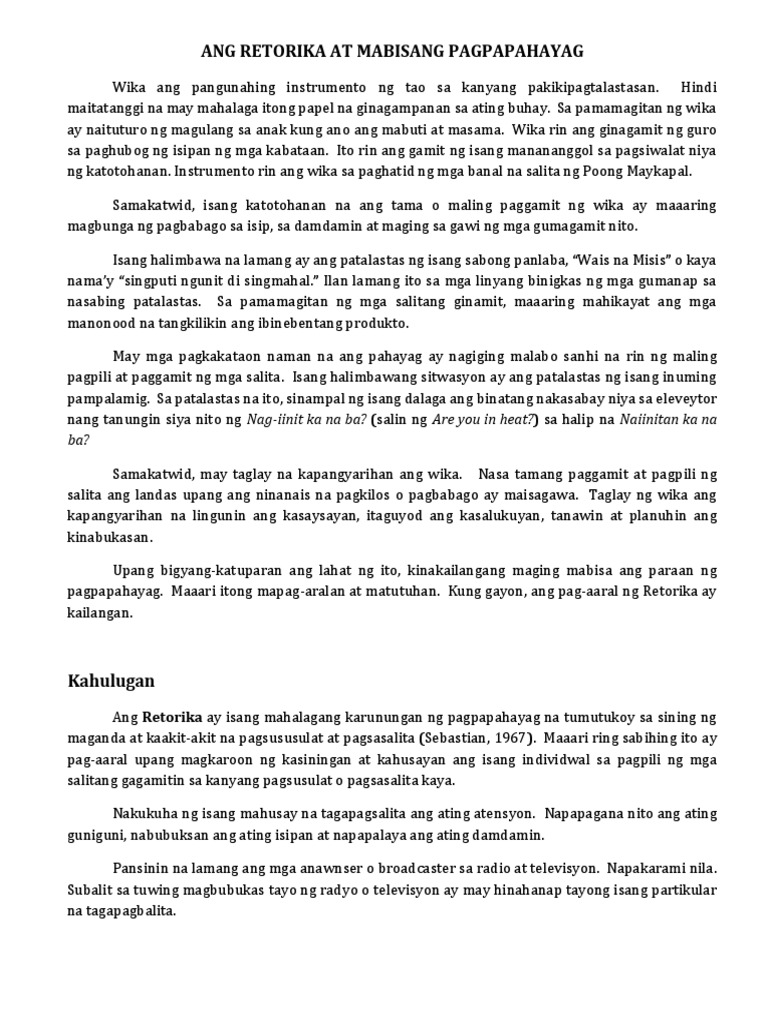 RETORIKA | PDF