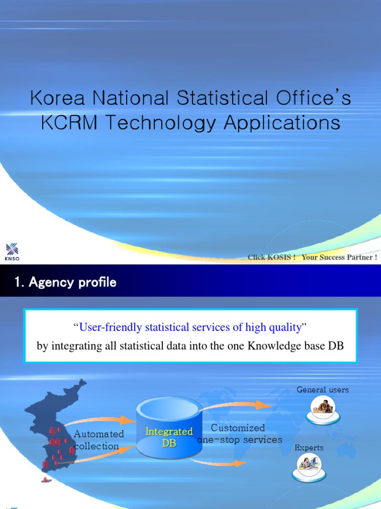 Group 1 - Korea National Stat Office KCRM Technology - PP PDF | PDF ...
