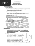 Deflection Magnetometer Experiment | PDF | Compass | Magnetometer