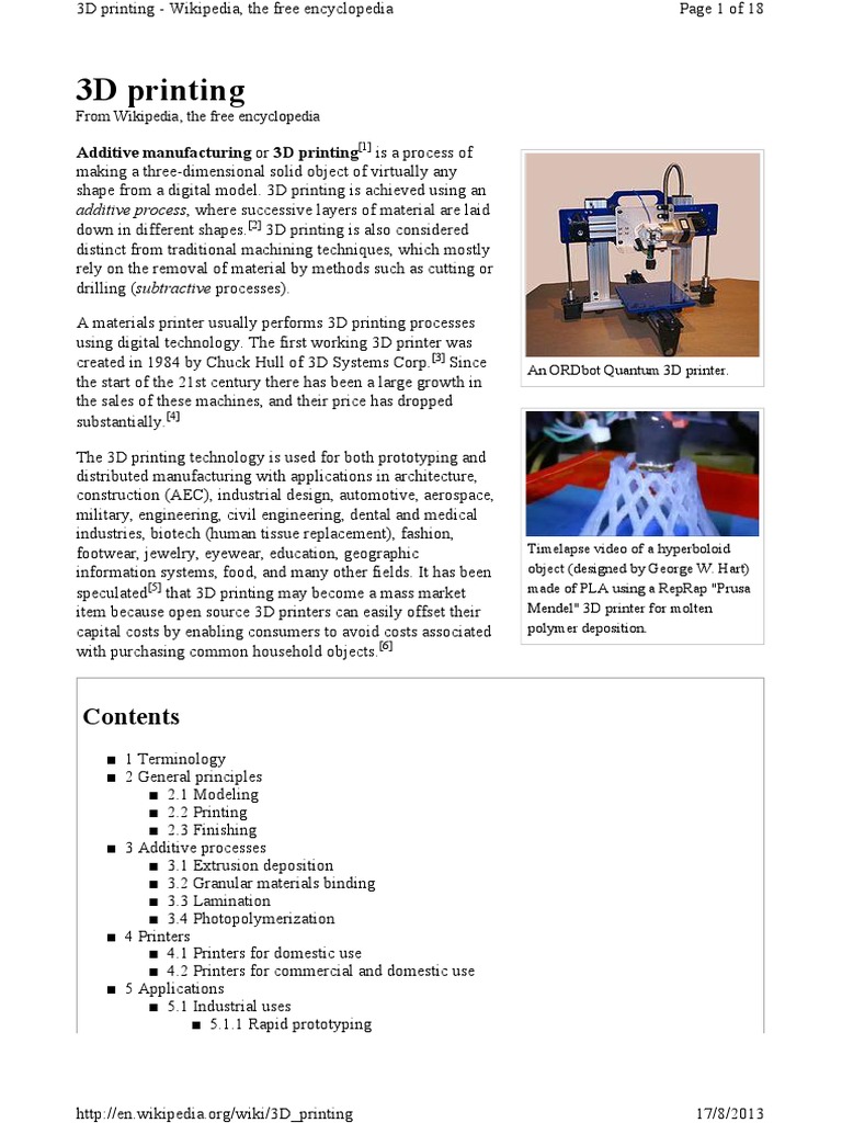 3D Printing PDF | PDF