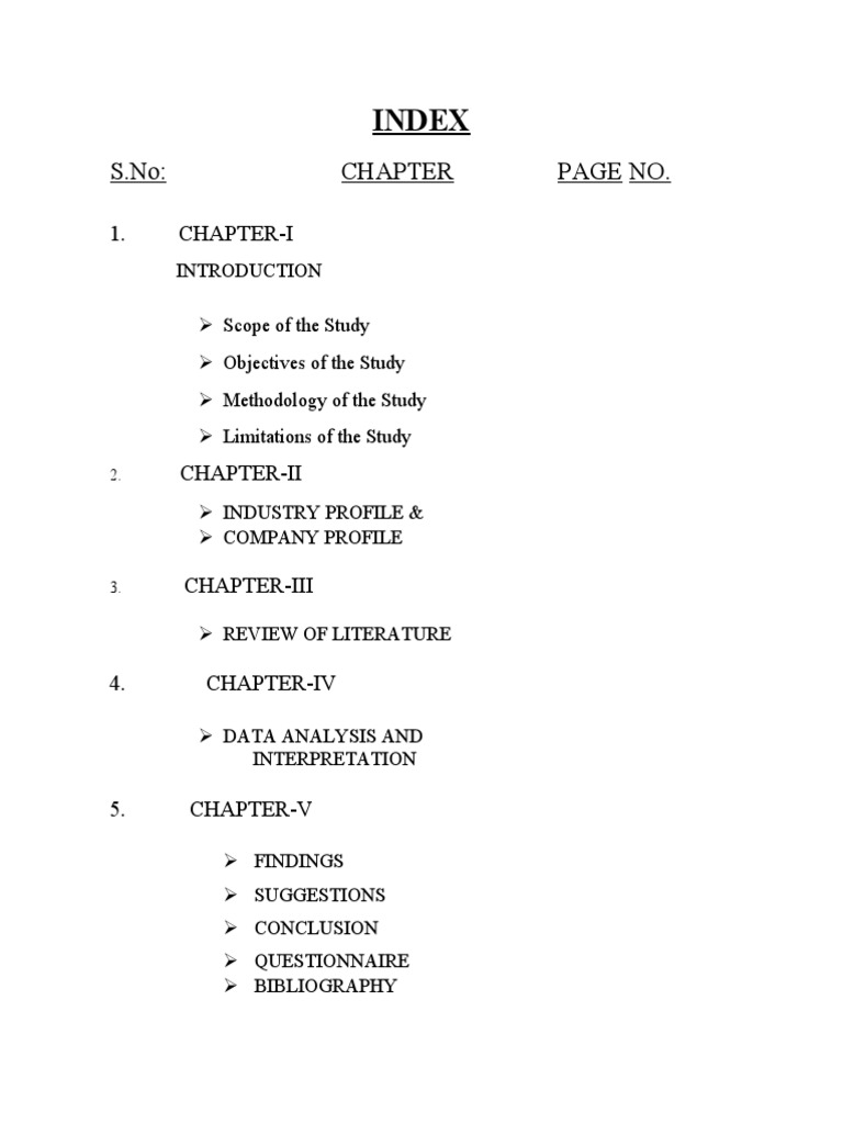 Index: S.No: Chapter Page No | PDF