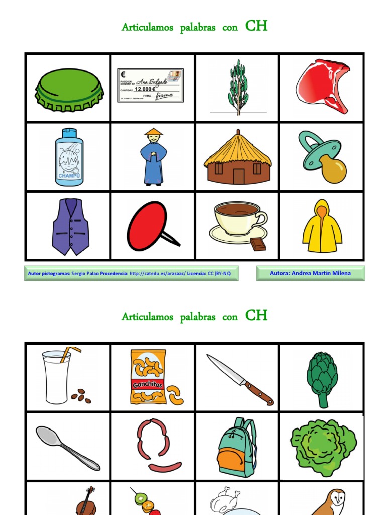 Articulamos Palabras Con CH