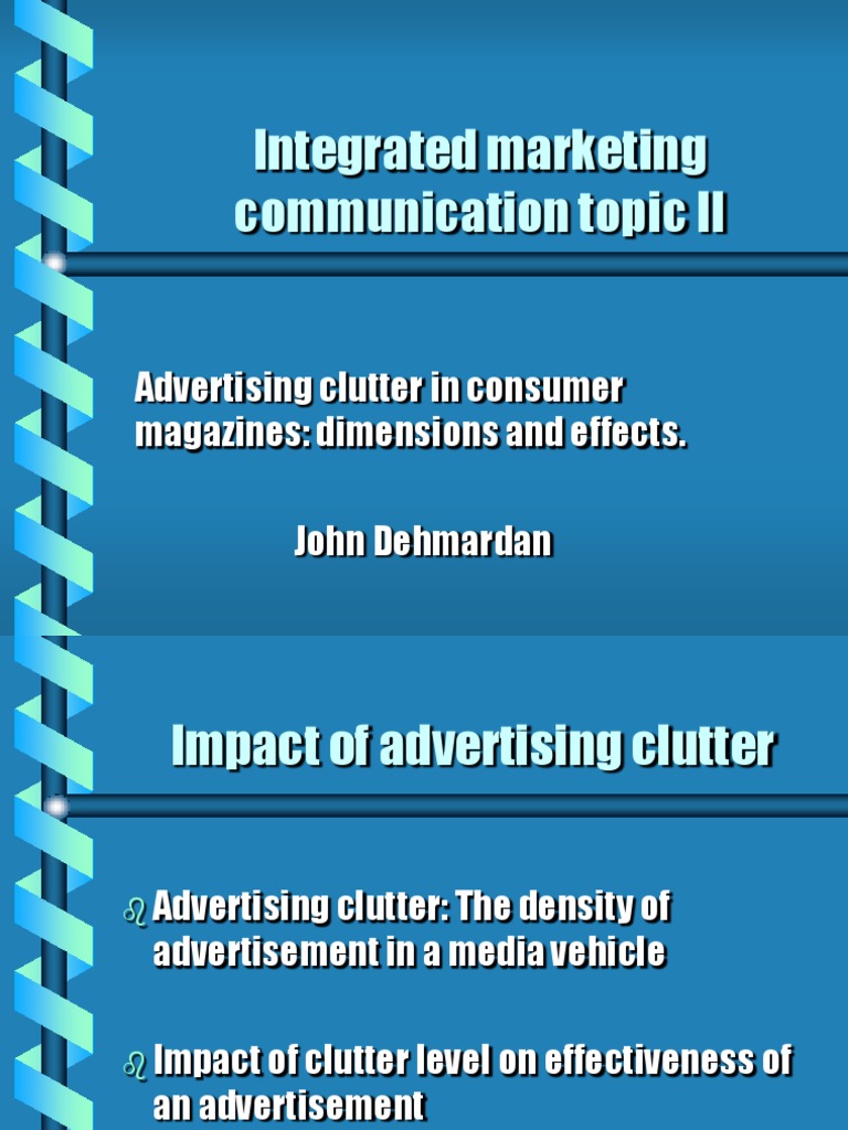 Advertising Clutter | PDF | Advertising | Marketing Communications