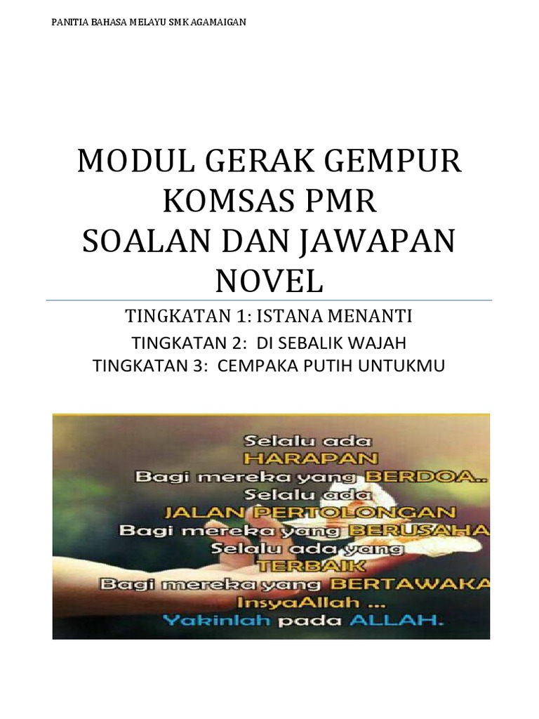 Modul Gerak Gempur Komsas PMR - Lengkap Novel | PDF