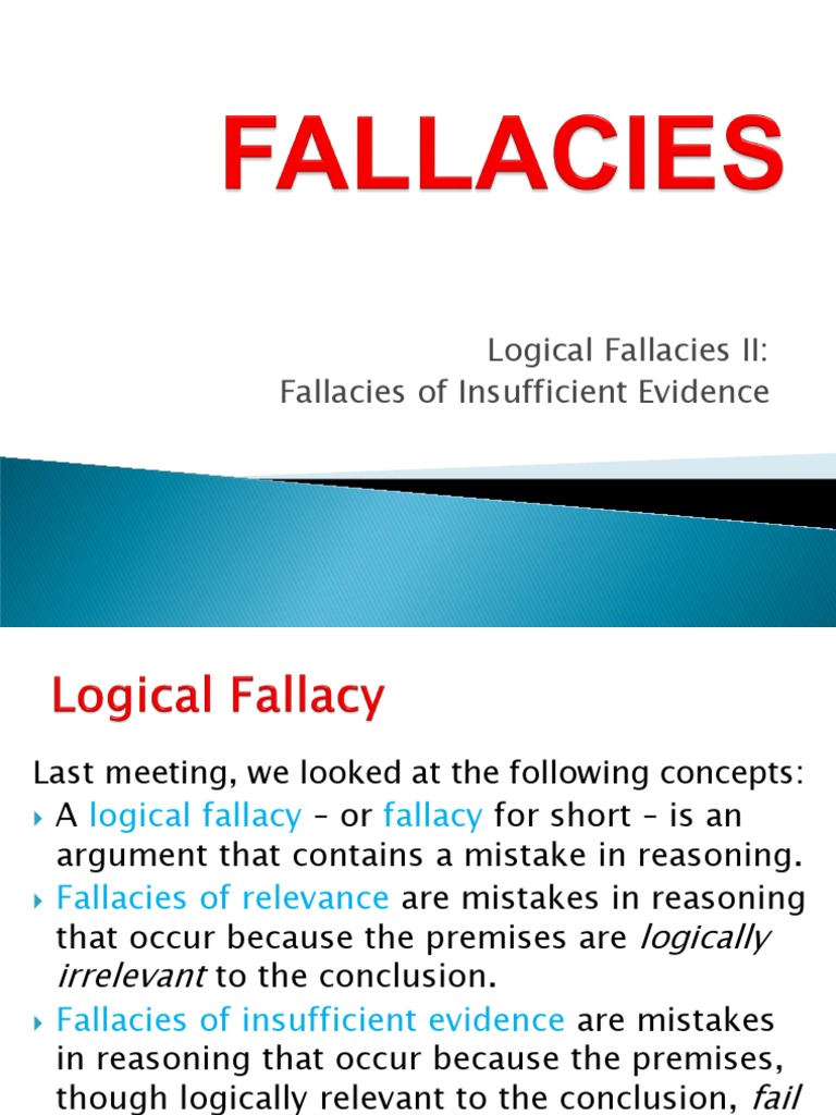 the fallacies 1 | Fallacy | Causality | Free 30-day Trial | Scribd