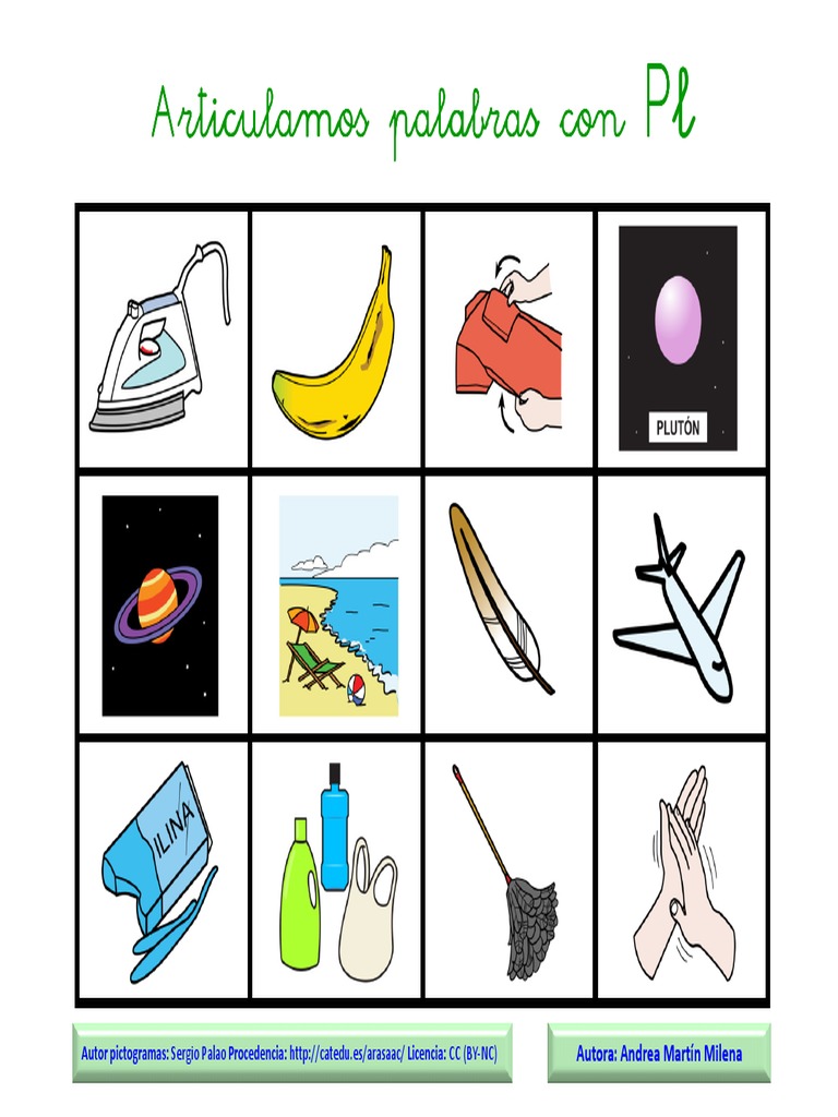 Articulamos Palabras Con PL | PDF