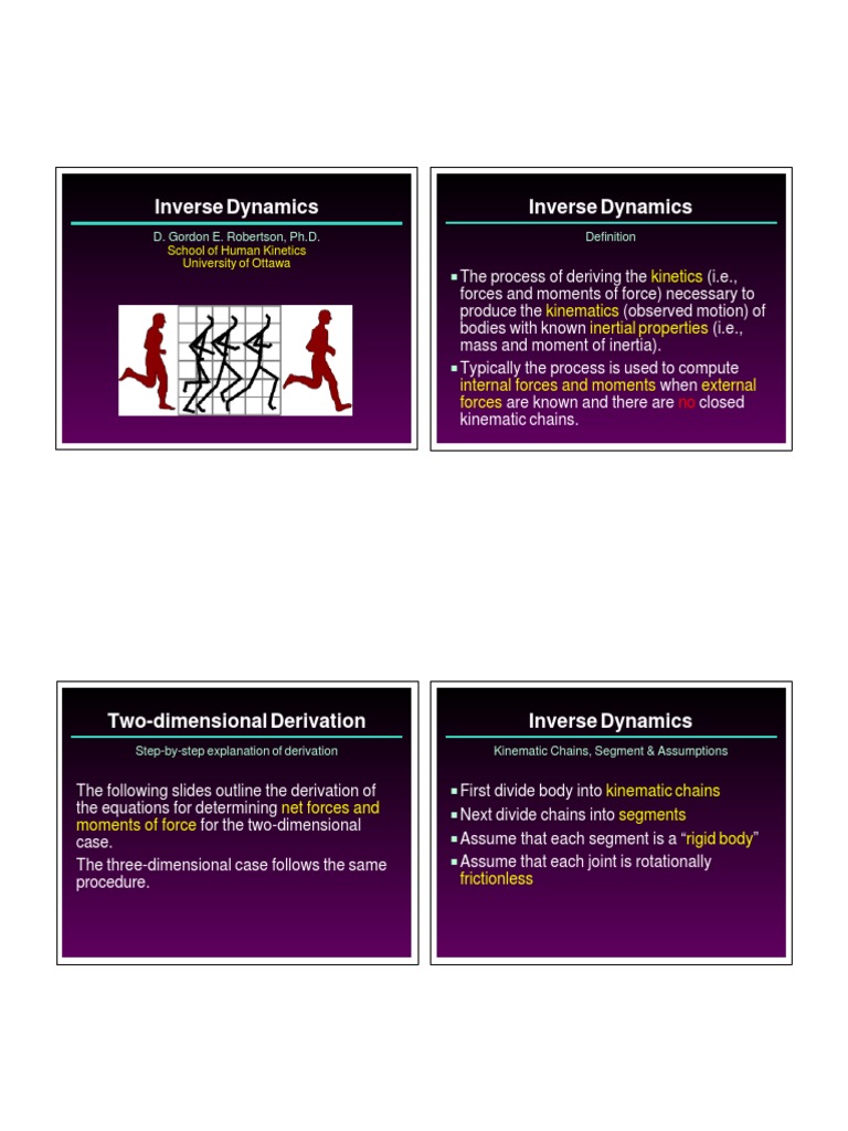 Inverse Dynamics PDF | PDF | Kinematics | Force