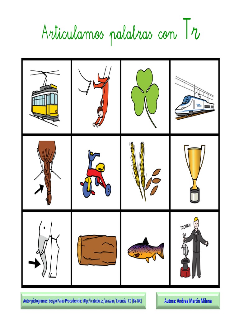 Articulamos Palabras Con TR | PDF