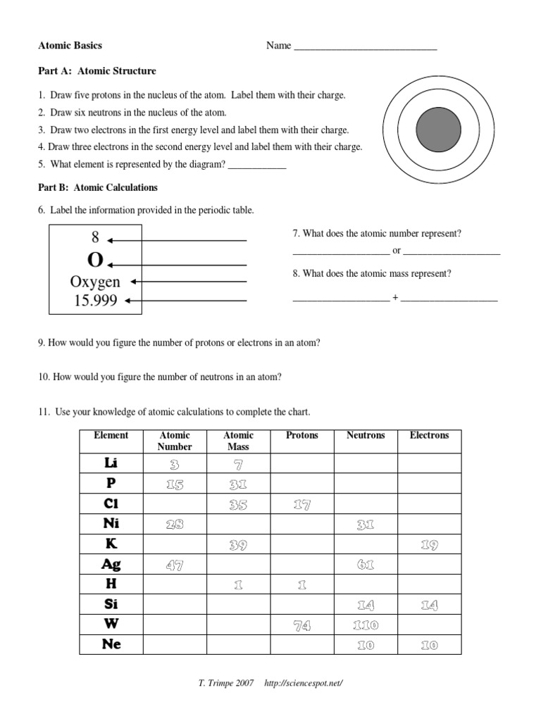 Atomic Basics | PDF | Atoms | Proton