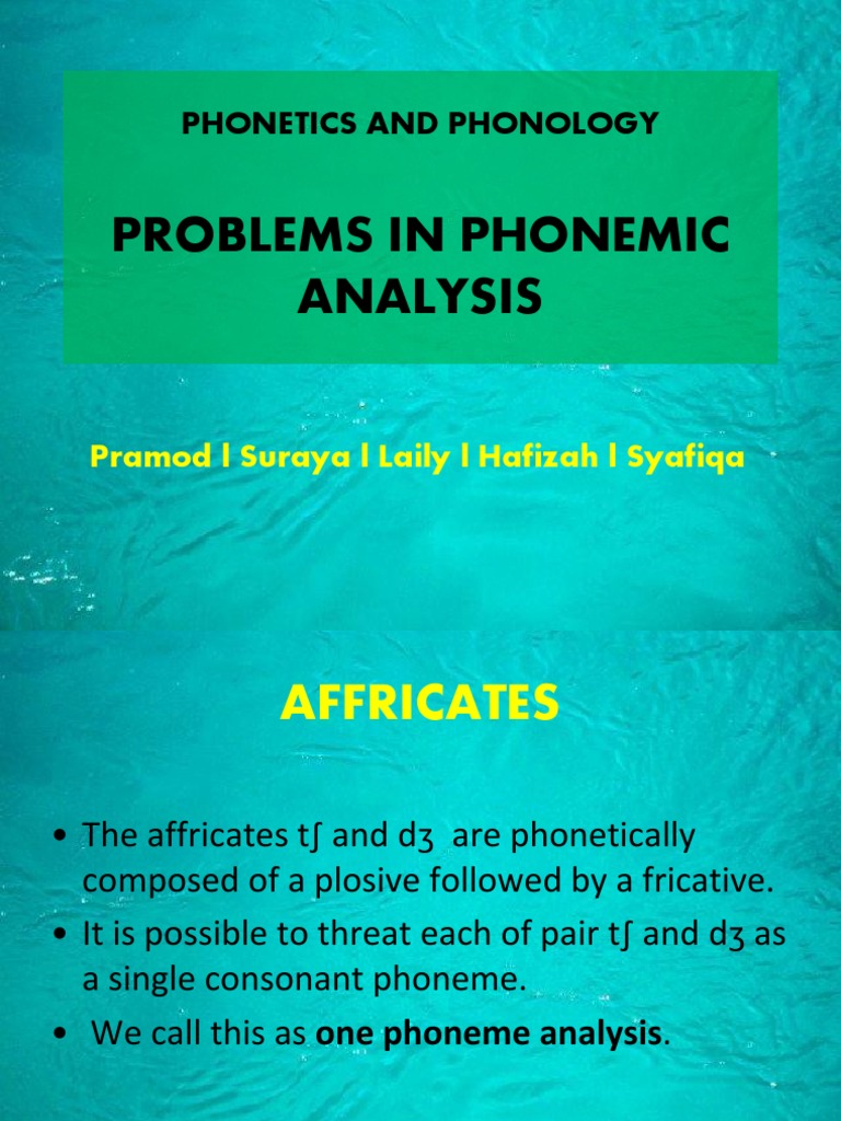 Phonemic Analysis in English Phonology | PDF | Phoneme | Vowel