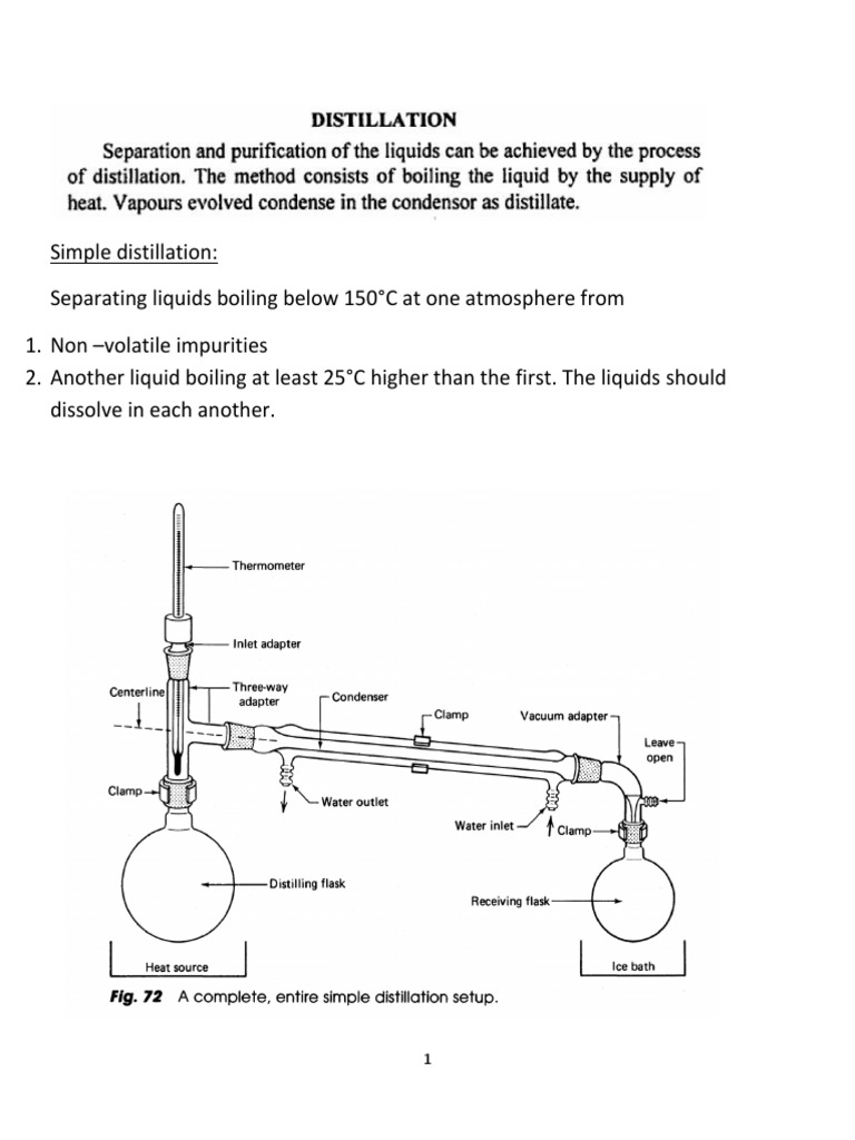 Simple Distillation Technique | PDF
