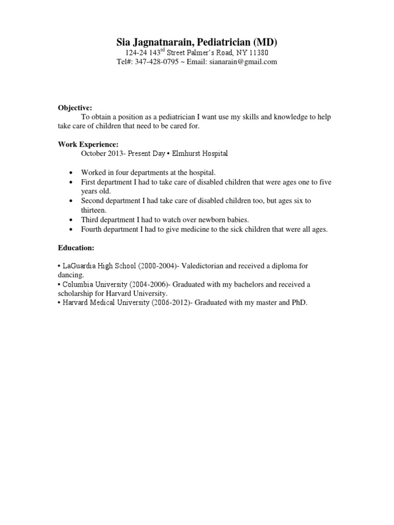 Pediatrician Career Profile | PDF