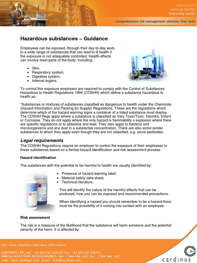 A Comprehensive Guide to Complying with COSHH Regulations for ...