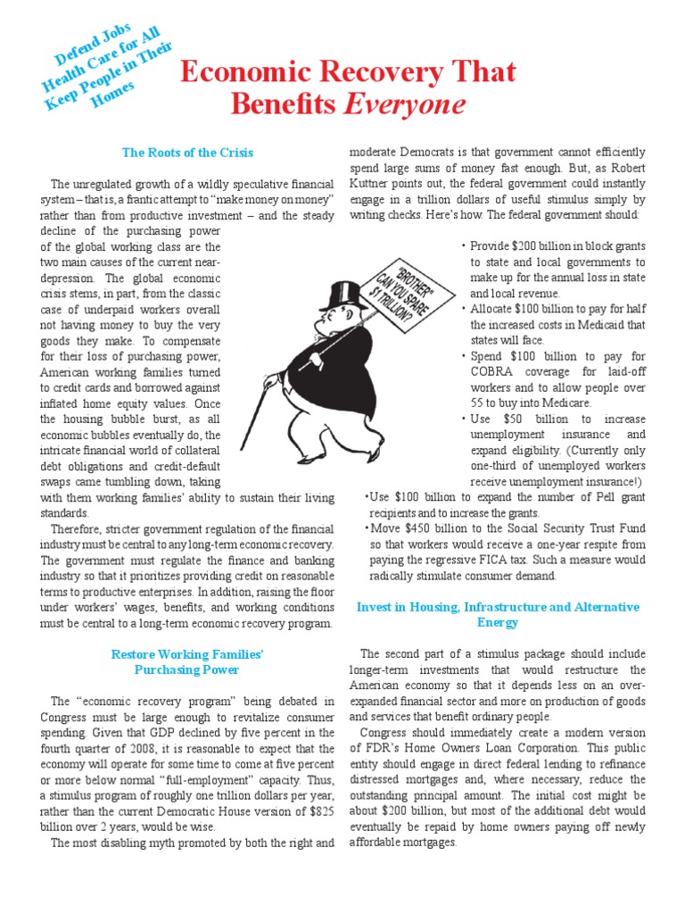 Economic Recovery View | PDF | American Recovery And Reinvestment Act ...
