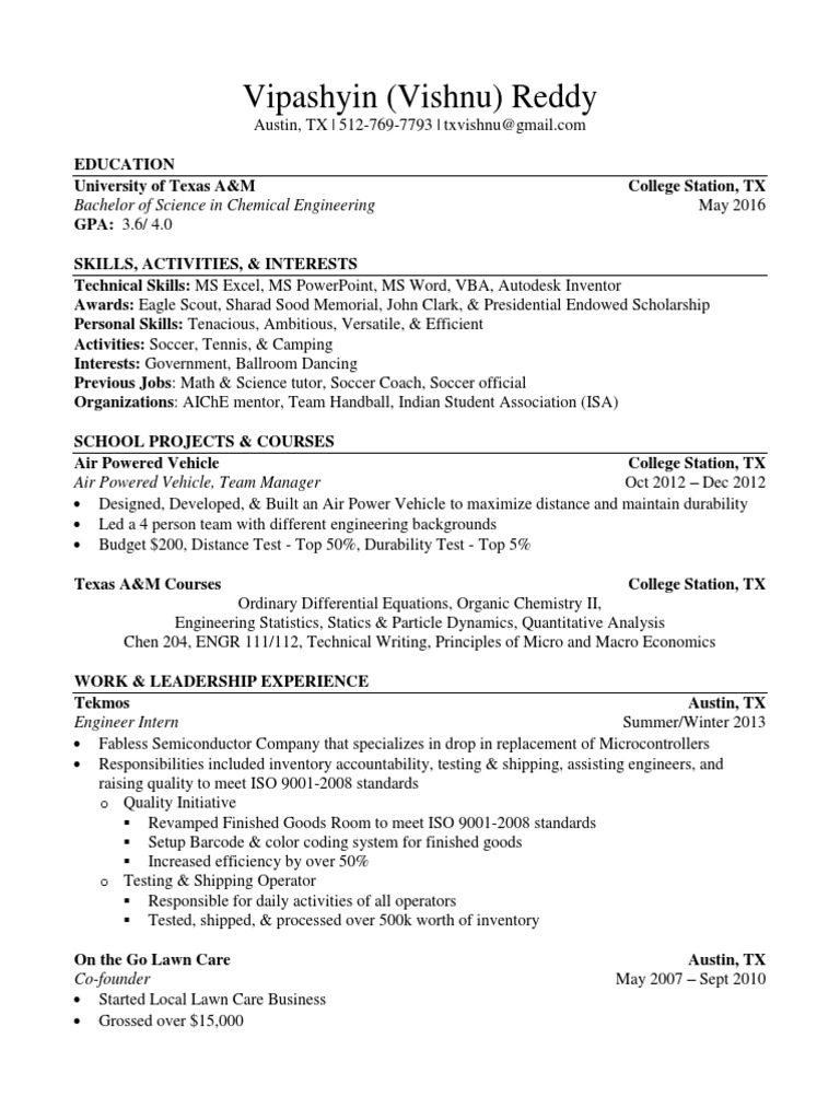 Vishnu Resume2 | PDF