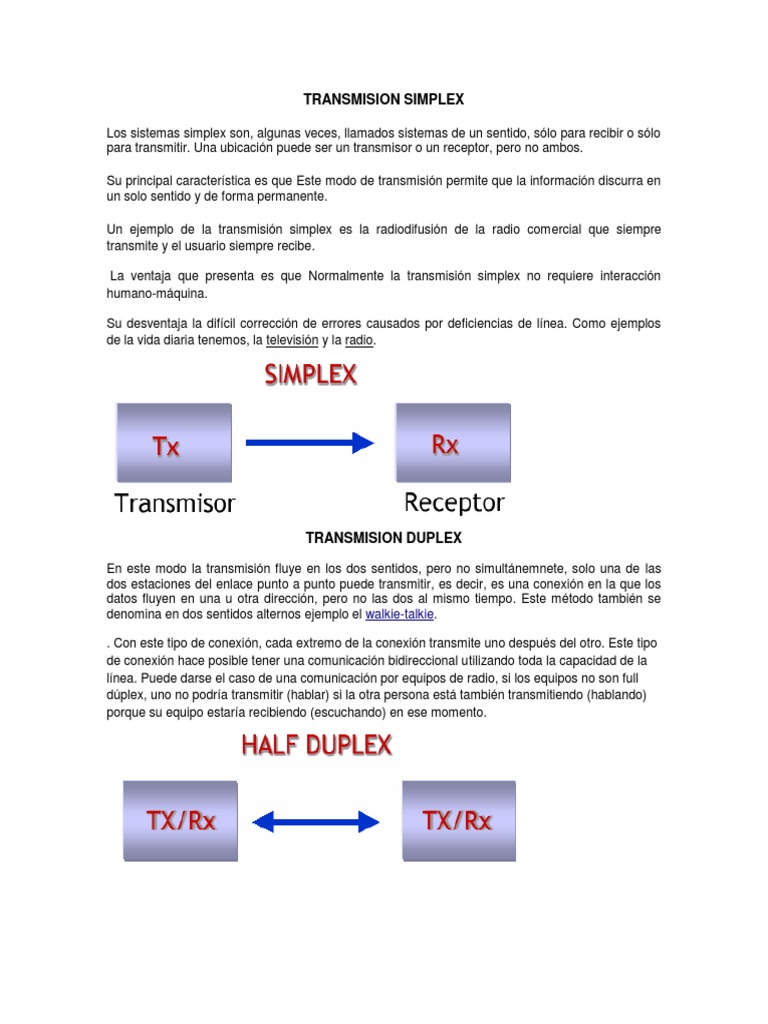 Transmision Simplex | PDF