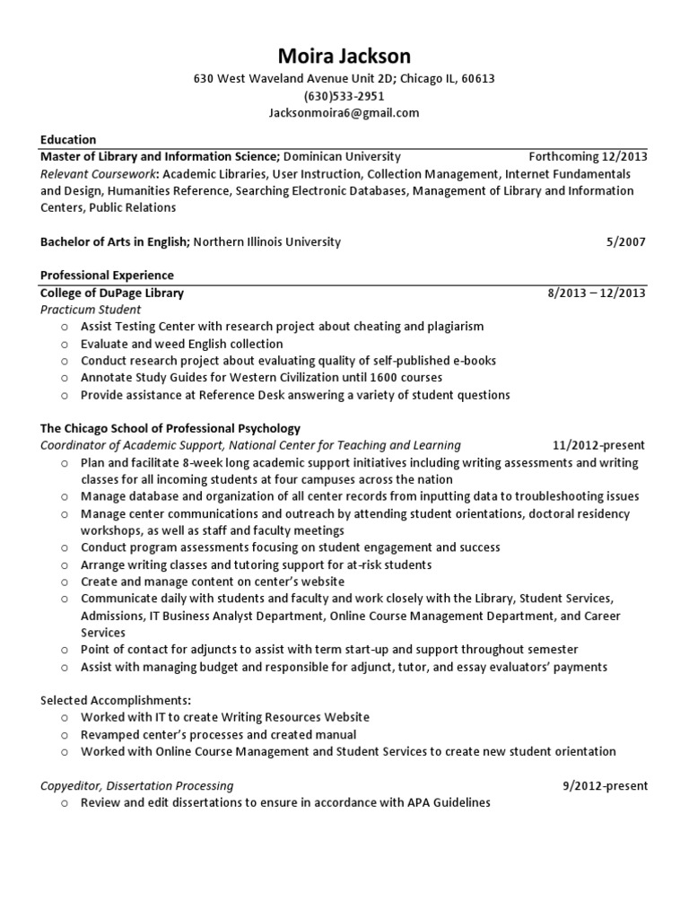 Resume Jackson Moira Updated 10 2013 | PDF | Further Education ...