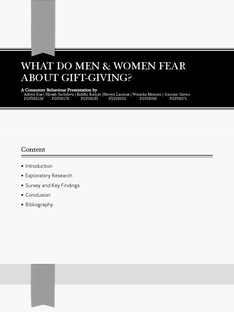 Gift Giving | PDF | Consumer Behaviour | Motivation
